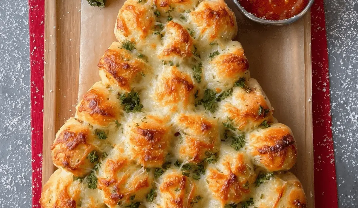 Cheesy Pull-Apart Christmas Tree Bread | 5-Step Ultimate Holiday Recipe